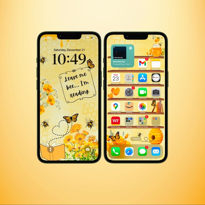 Bee Wallpaper - Etsy