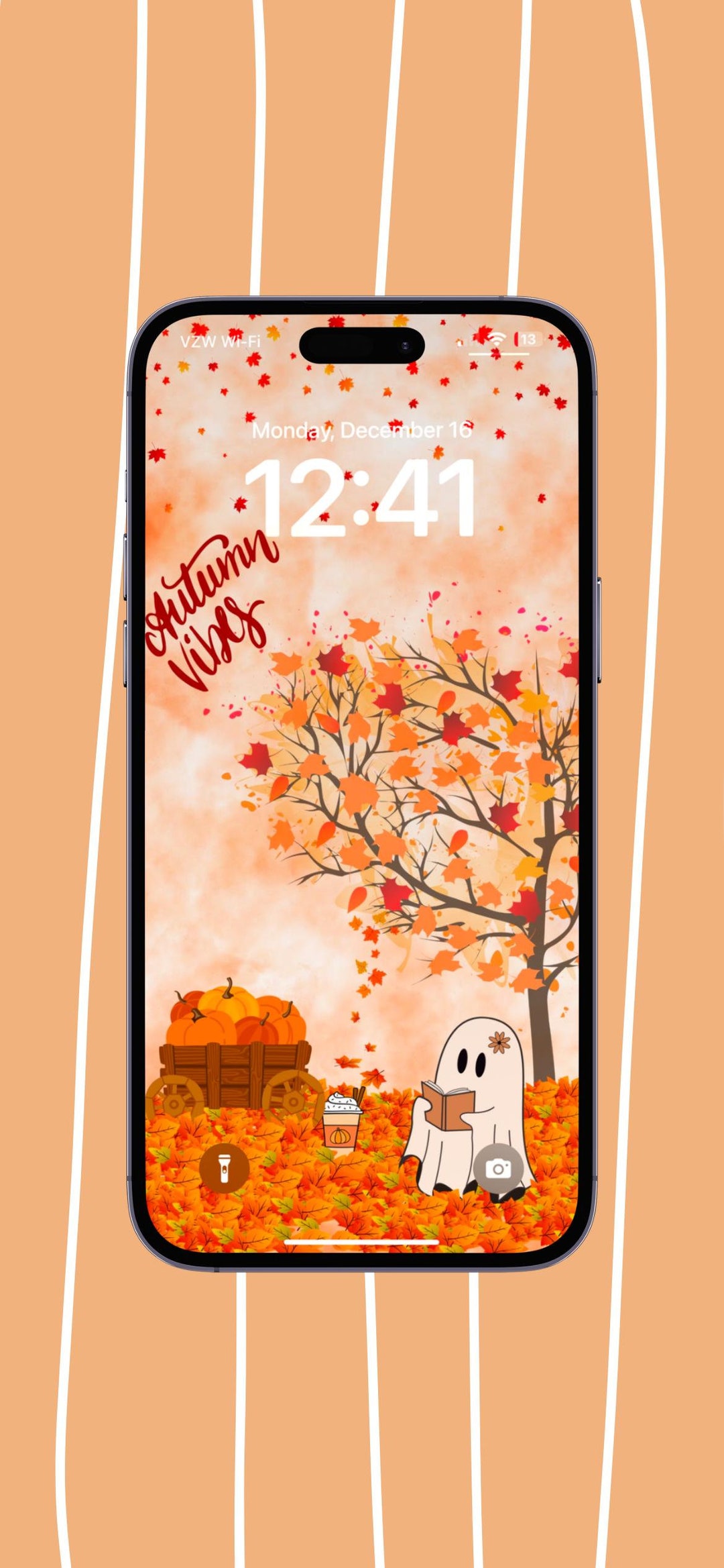 Bookish Autumn Phone Wallpaper| Instant Download - Etsy