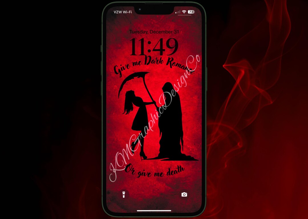 Dark Romance or Death Phone Wallpaper| Instant Download - Etsy