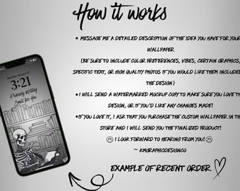 Custom Phone Wallpaper - Etsy