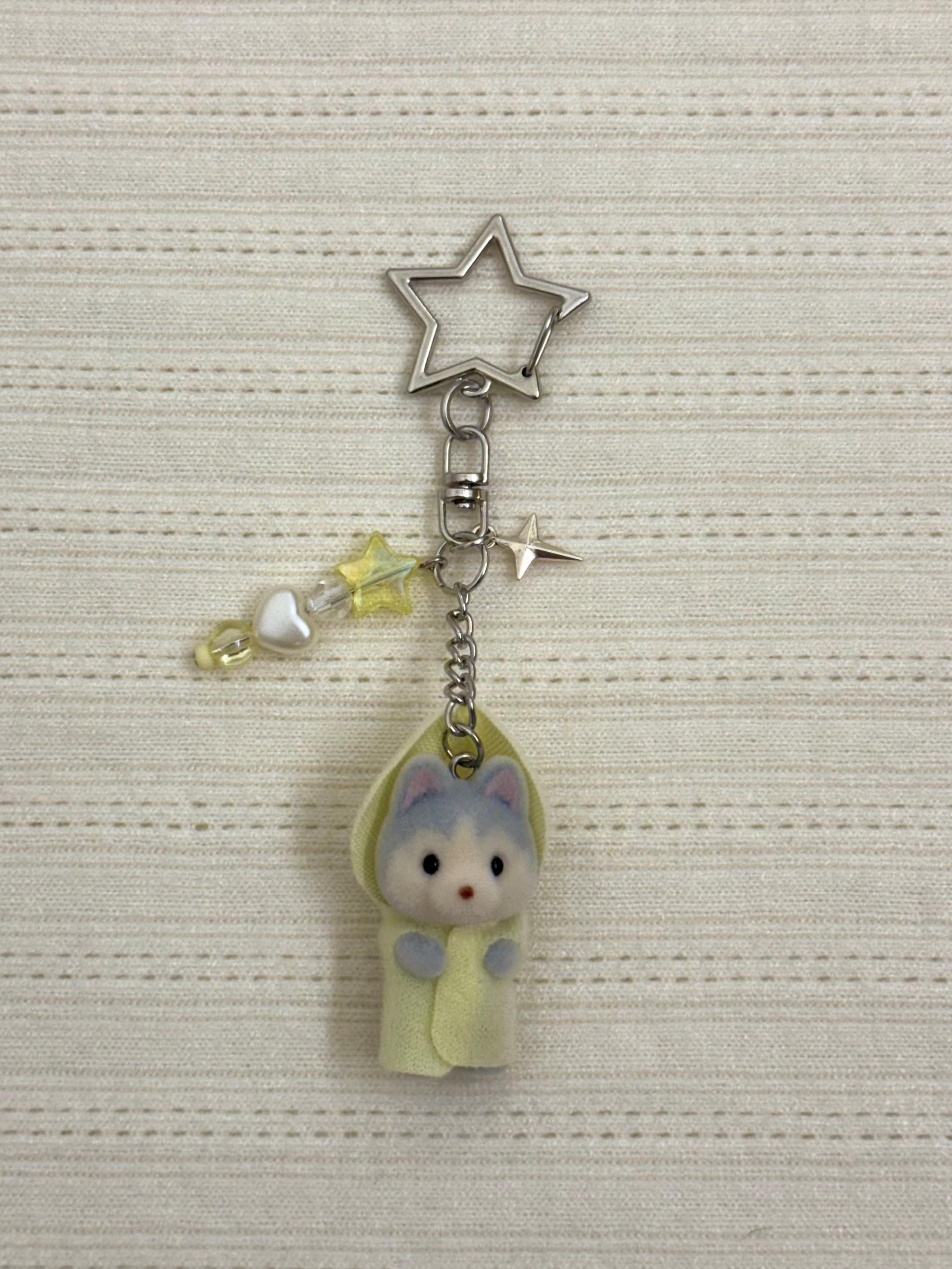 Calico Critter Keychain Husky Family Keychain Cute Keychain Kawaii ...