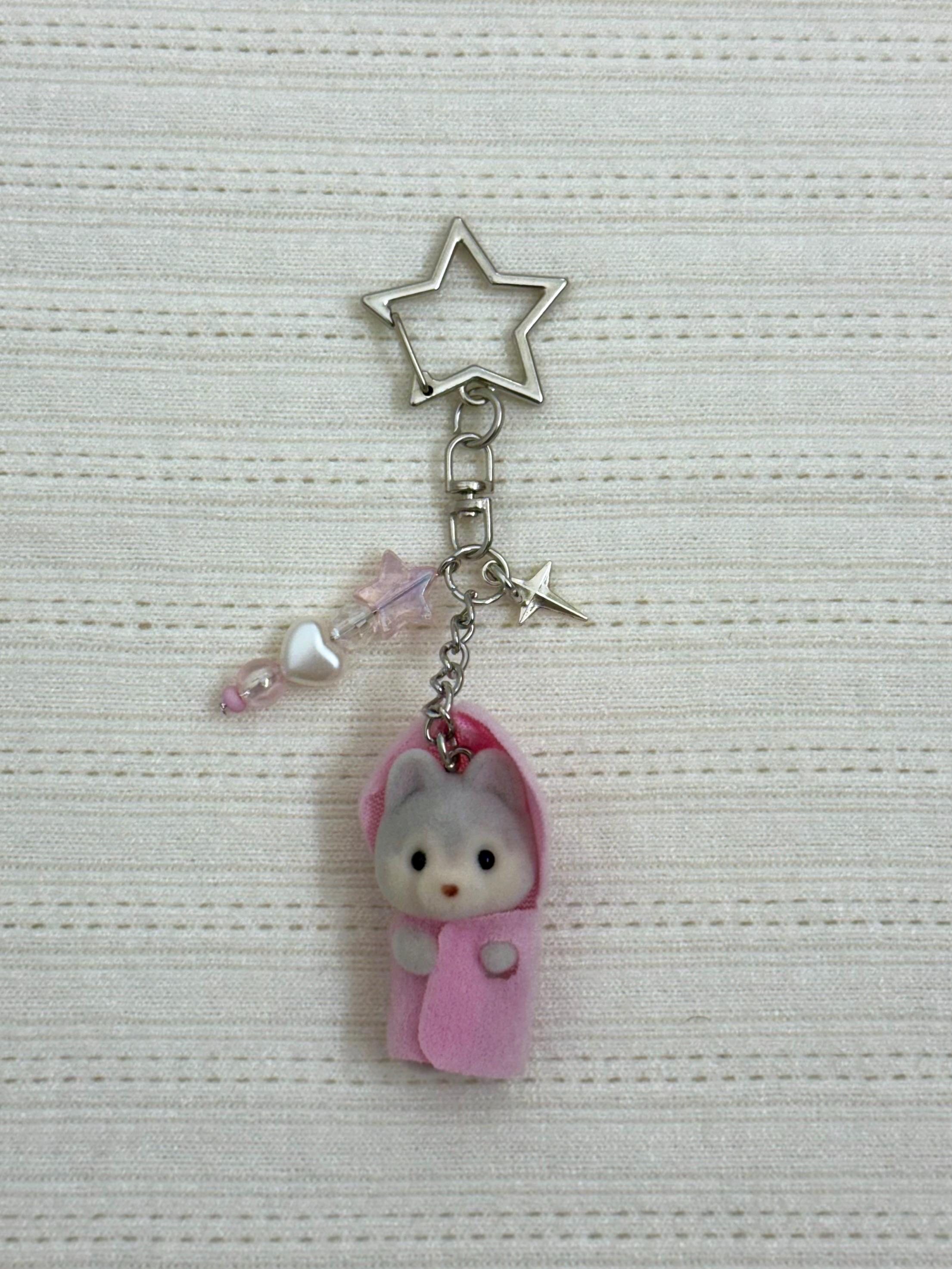 Calico Critter Keychain Husky Family Keychain Cute Keychain Kawaii ...