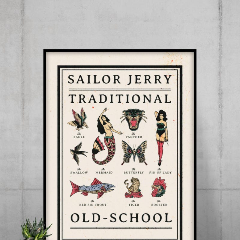 Sailor Jerry Tattoo - Etsy