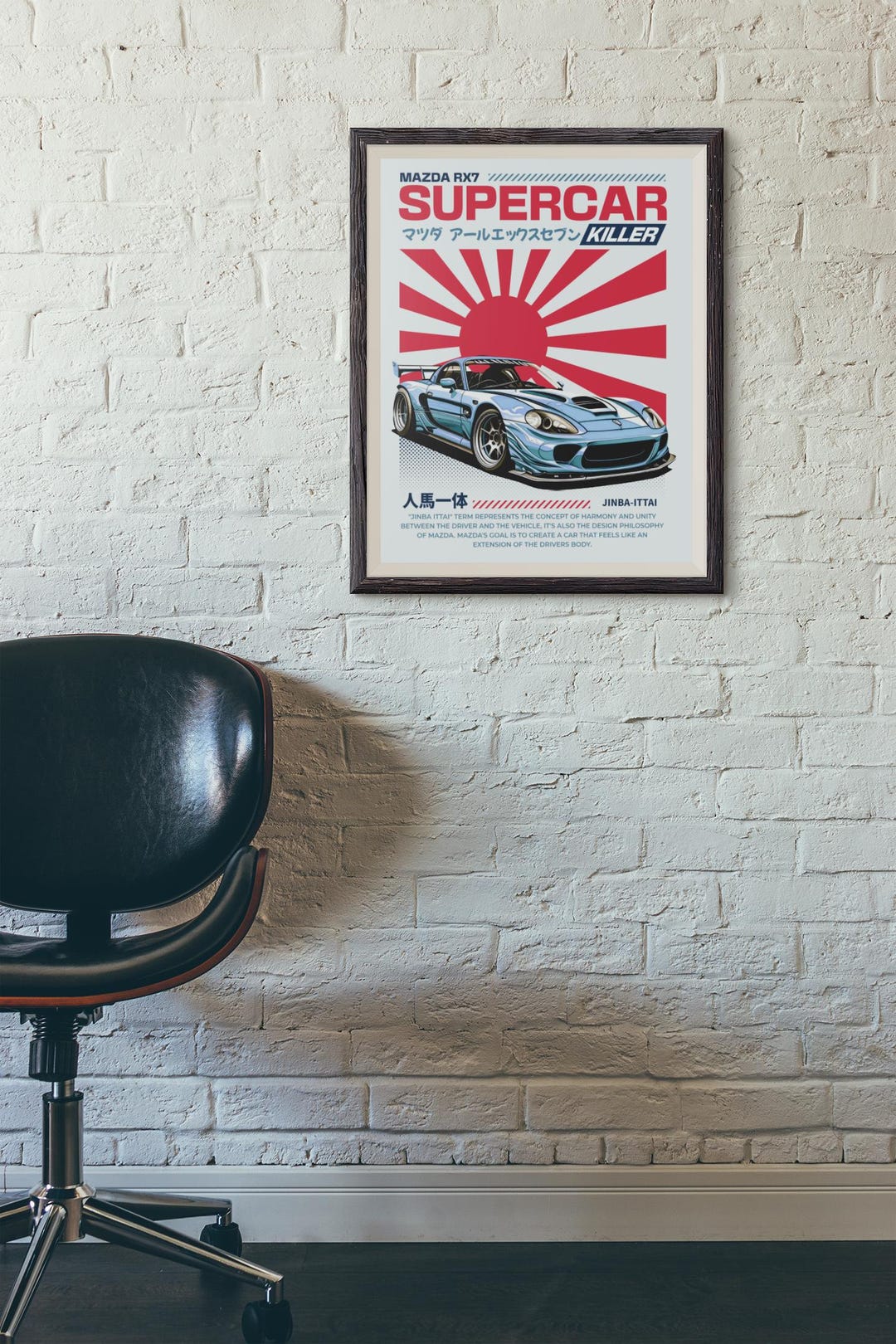 Supercar Killer Poster, Mazda Rx7 Car, JDM, Wall Art, Classic Car Print ...