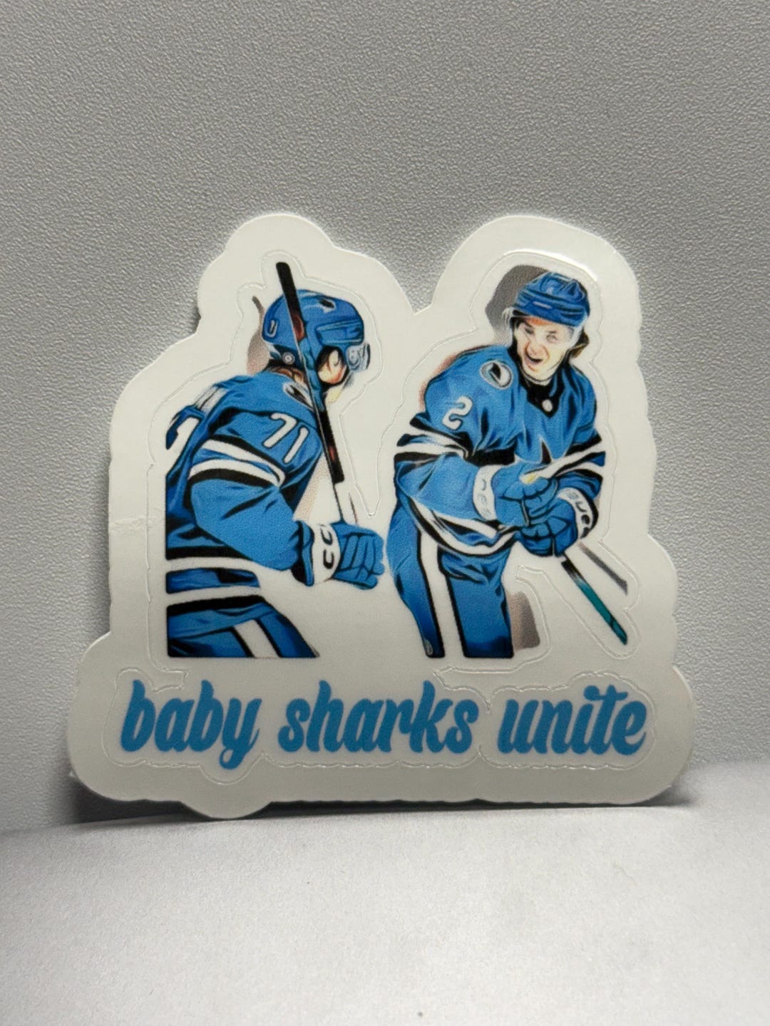 Macklin Celebrani & Will Smith - Baby Sharks Unite Sticker - Etsy