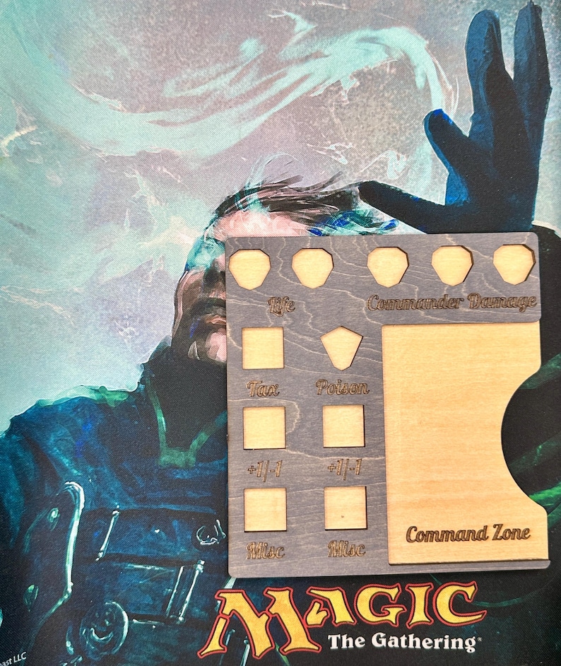 Mtg Commander Tray Digital Files Only L SVG, STL, & DXF L Laser Cut or ...