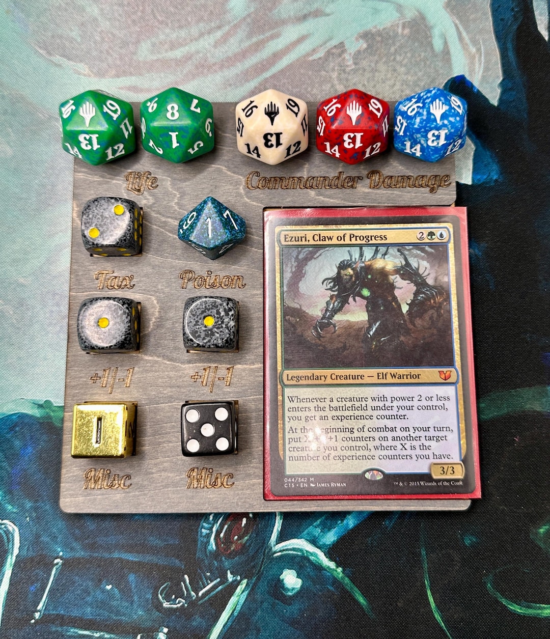 Mtg Commander Tray Digital Files Only L SVG, STL, & DXF L Laser Cut or ...