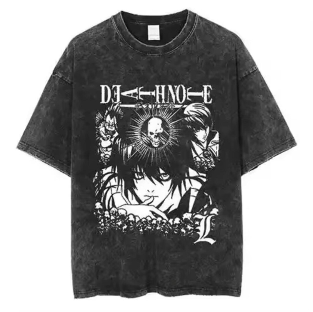 Death Note Oversized T-shirt Light Yagami Shirt L Shirt Ryuk Shirt Misa ...