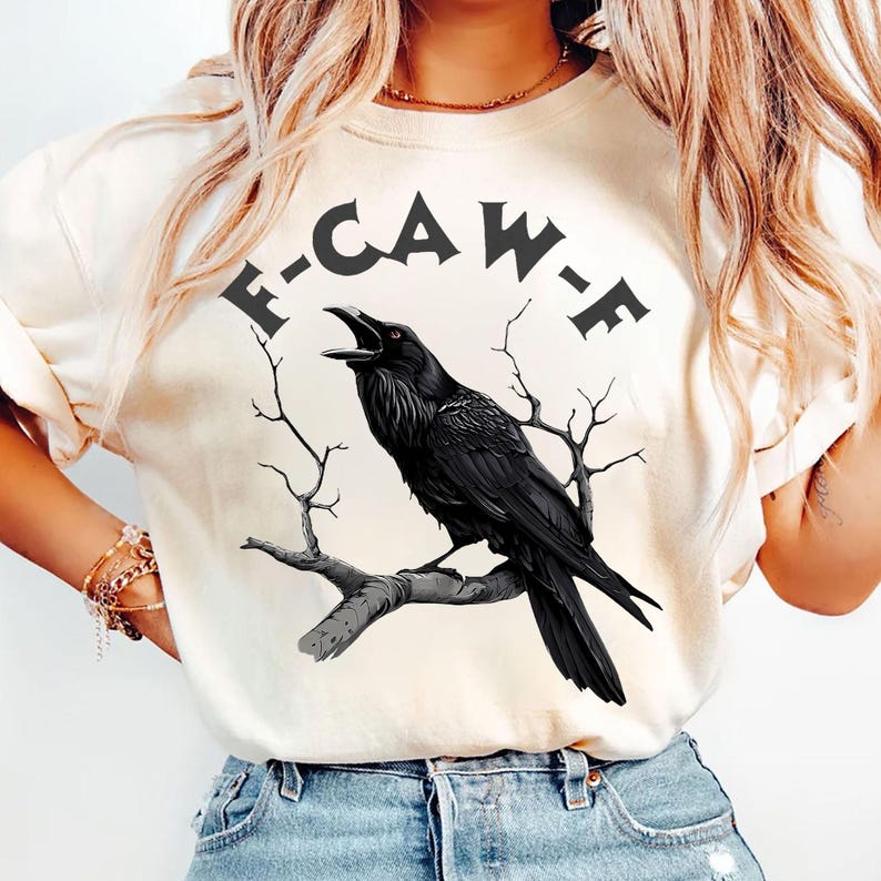 Black Crow F-caw- F Png Bundle, Funny Black Bird Png, F-caw-f Raven Art ...