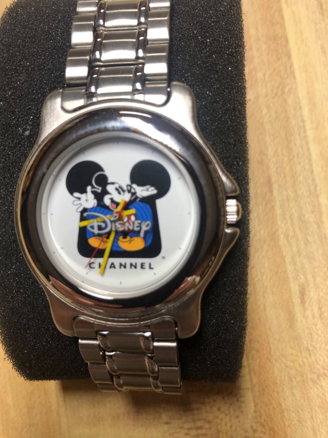 Vintage, Disney Channel - Mickey Mouse Quartz Watch, Silver Tone W ...