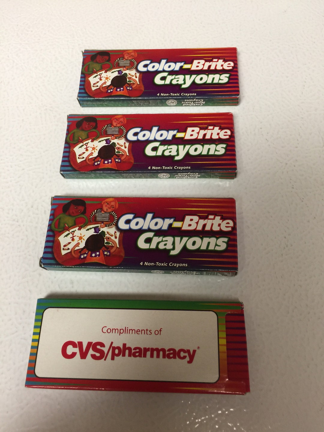 4 Boxes Color-brite Crayons Cvs/pharmacy Promo Item - Etsy Israel