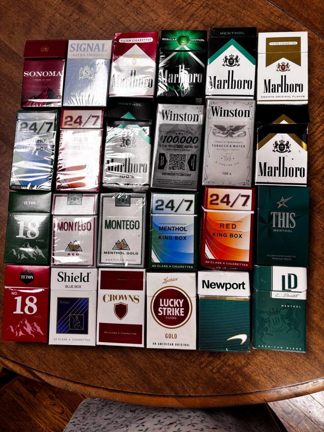 Collector Pack of 24 Empty Cigarette Packs no Cigarettes - Etsy