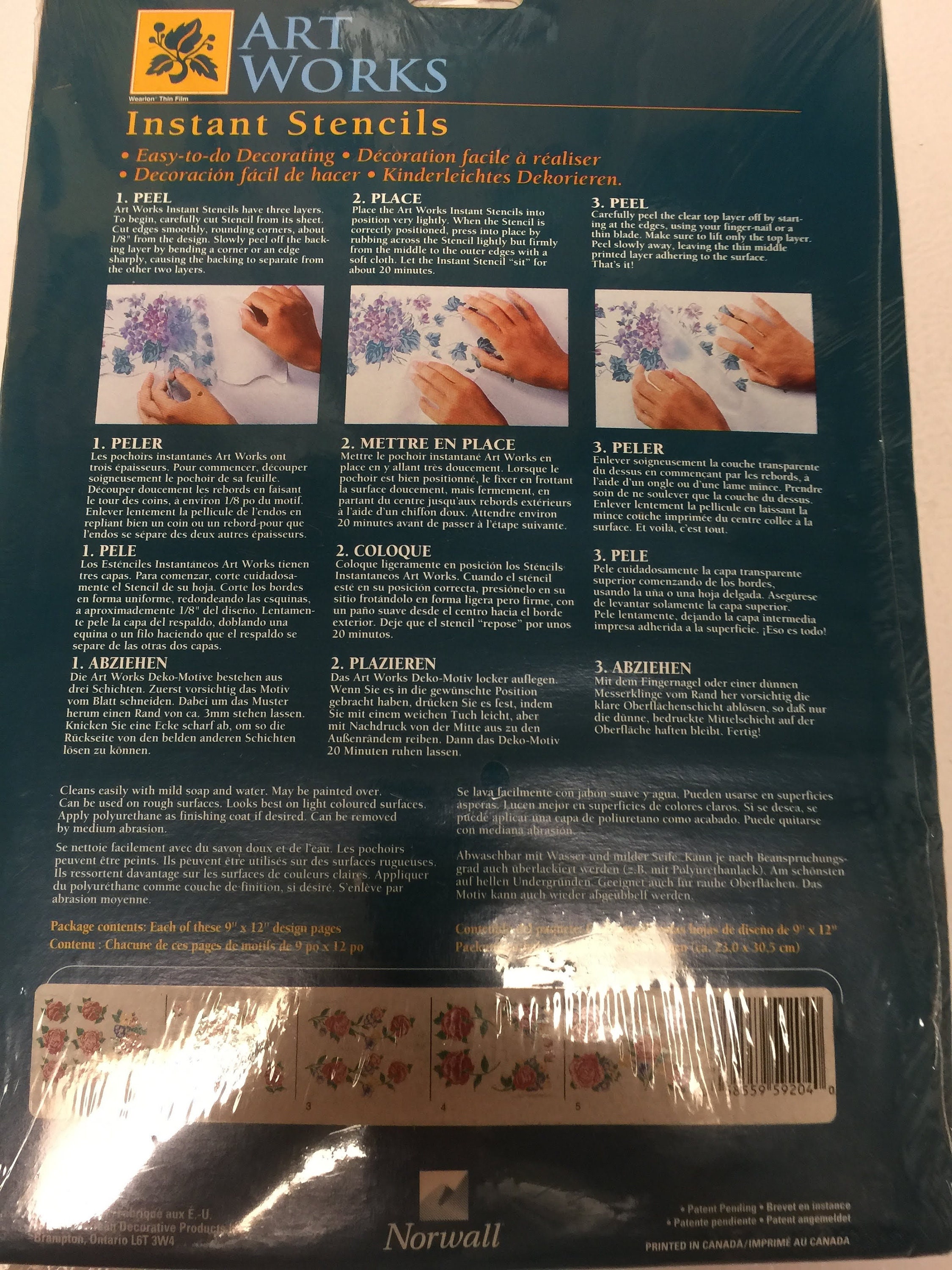 Vintage Art Works Instant Stencils Roses - Etsy