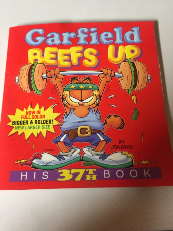 Garfield Beefs up : His 37th Book by Jim Davis 2000 New - Etsy