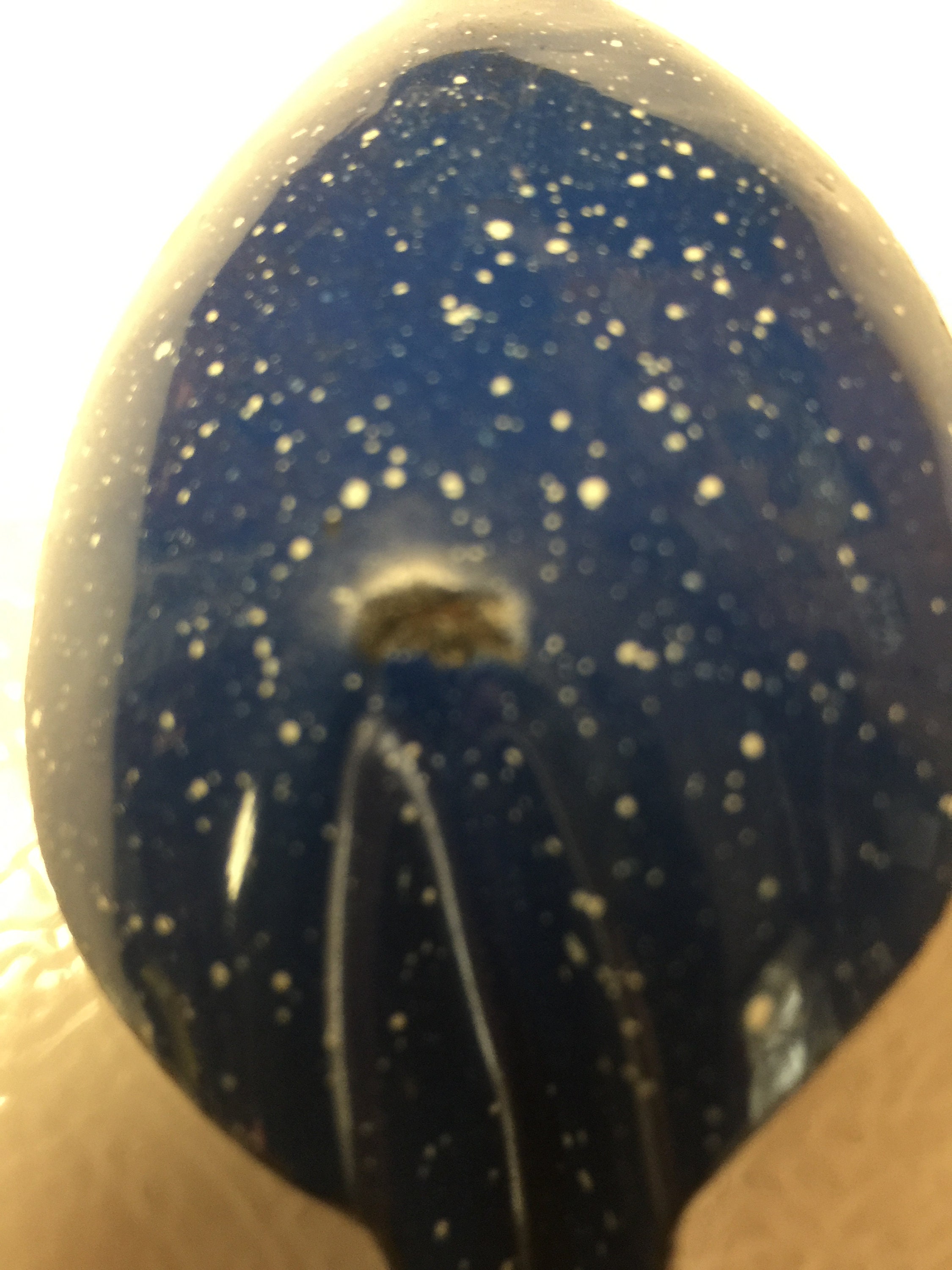 Vintage Antique Enamel Granite Ware Spatter Robin Egg and Blue Spoon 8 ...