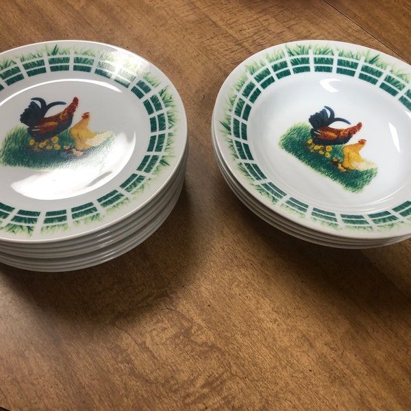 Rooster Dinnerware - Etsy