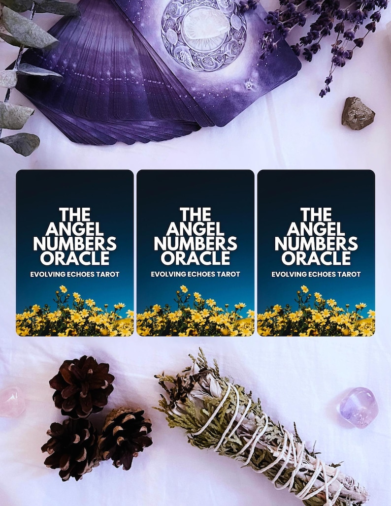 The Angel Numbers Oracle | Printable Oracle Deck | 55 Cards - Etsy