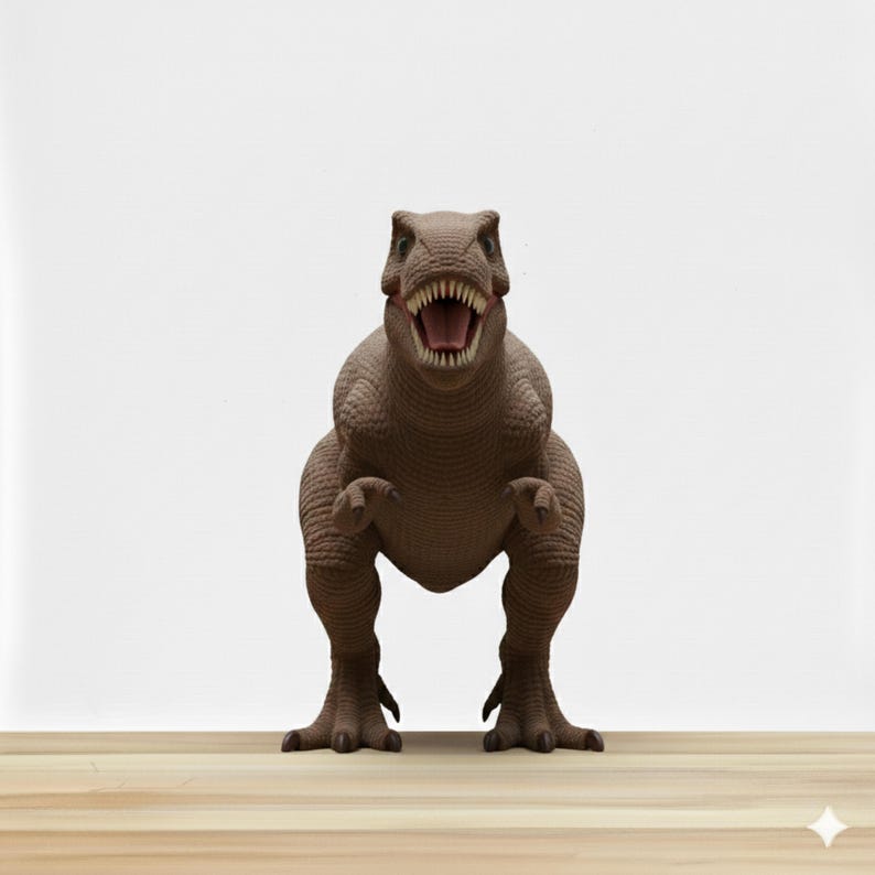 Crochet T-rex Amigurumi Pattern, Realistic Dino Plushie (PDF Pattern ...