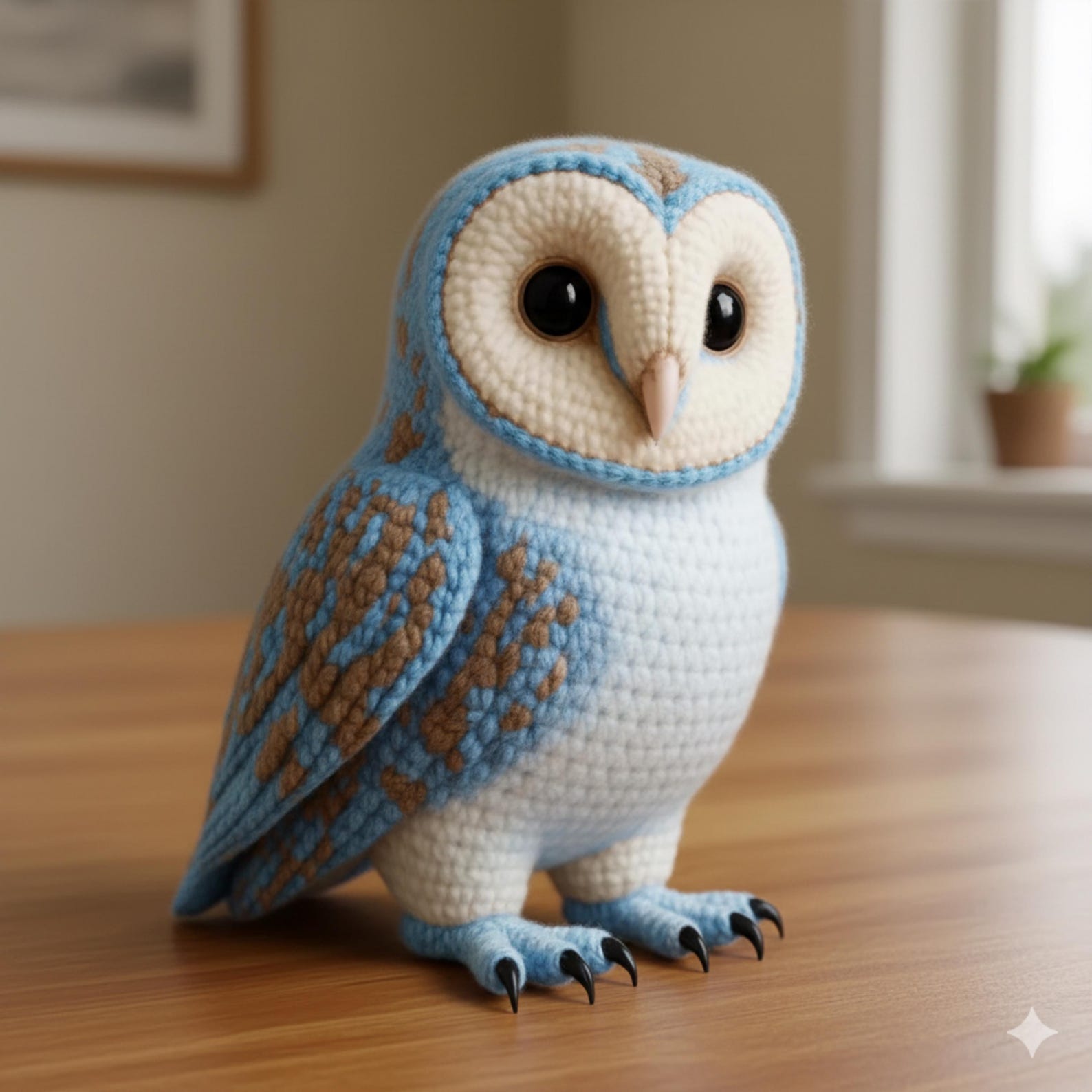Crochet Realistic Barn Owl Amigurumi Pattern, Owl Plush Tutorial PDF ...
