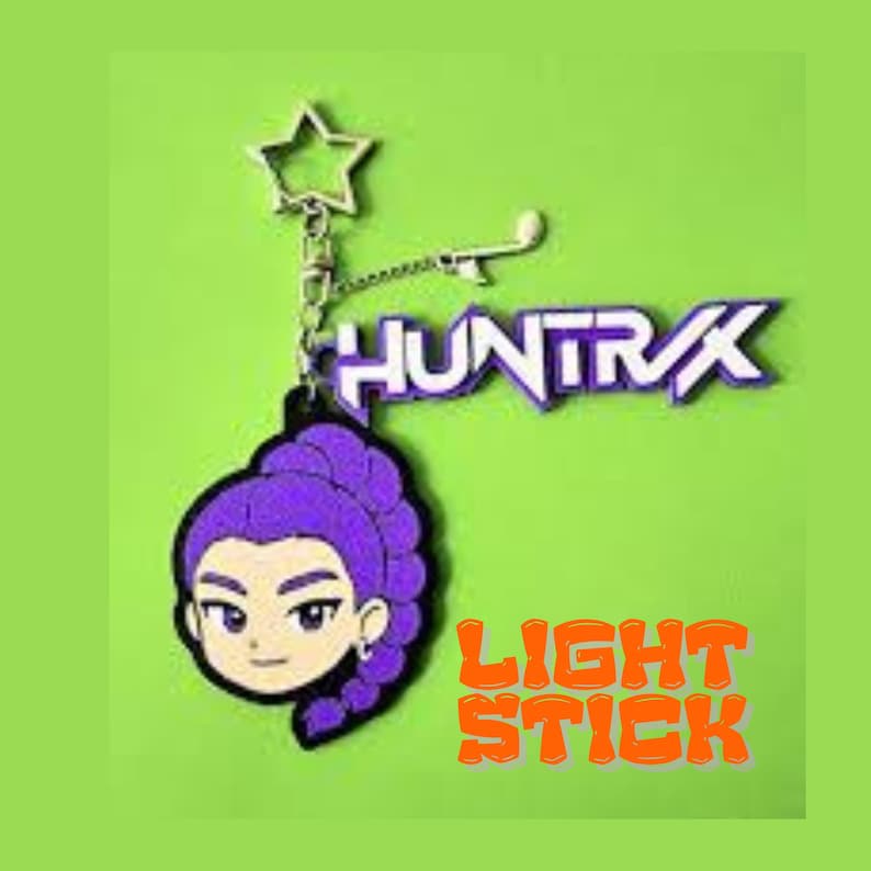 Huntrix Light Stick 3D Model | Kpop Demon Hunters PNG SVG (digital ...