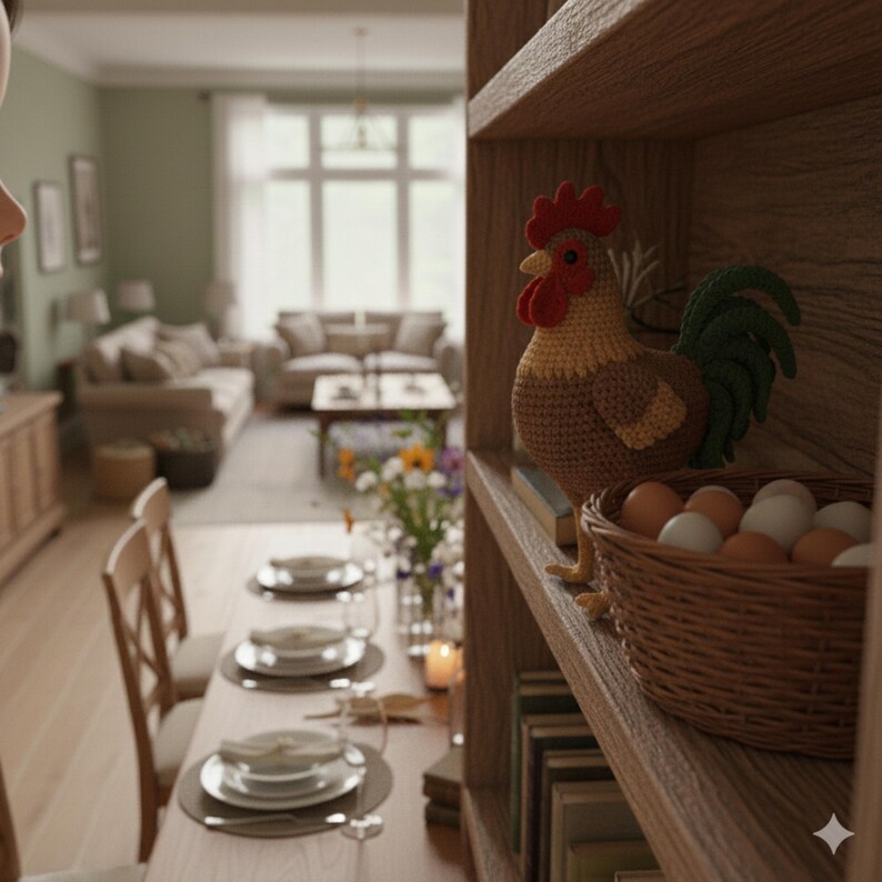 Crochet Rooster Pattern PDF | Farm Animal Amigurumi Pattern| Crochet ...