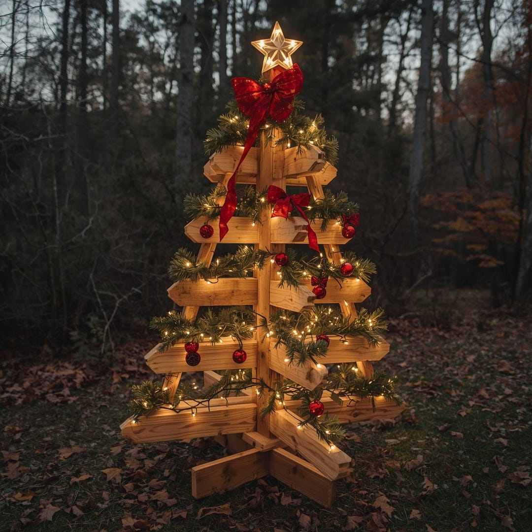 DIY Wooden Christmas Tree Plans Pdf Step by Step How to Make ...