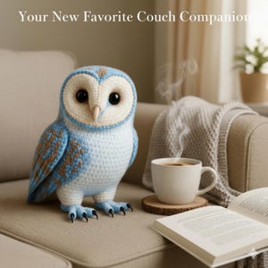 Crochet Realistic Barn Owl Amigurumi Pattern, Owl Plush Tutorial PDF ...