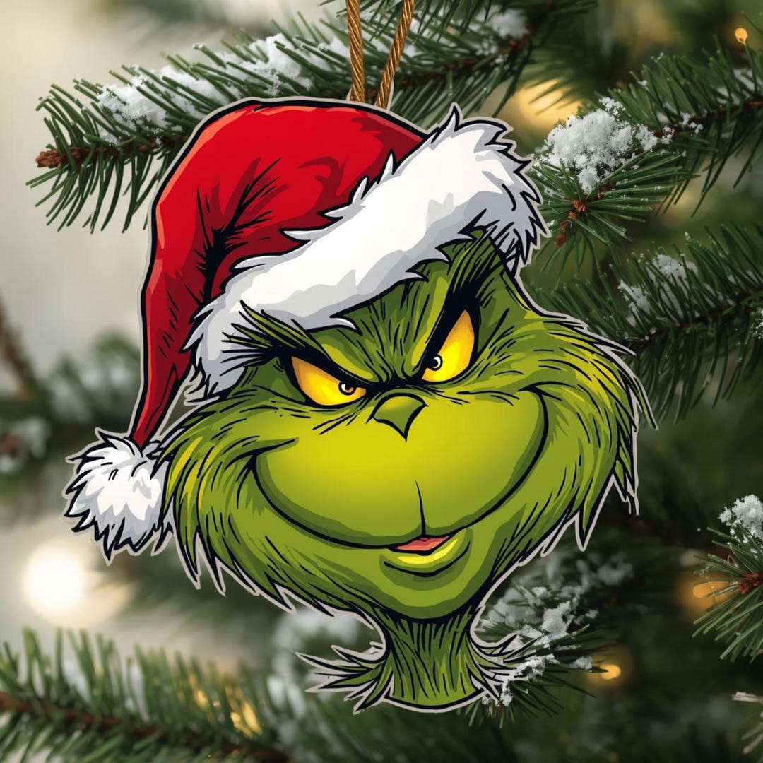 Grinch Christmas Tree Decor SVG PNG Bundle, Grinchmas (digital Download ...