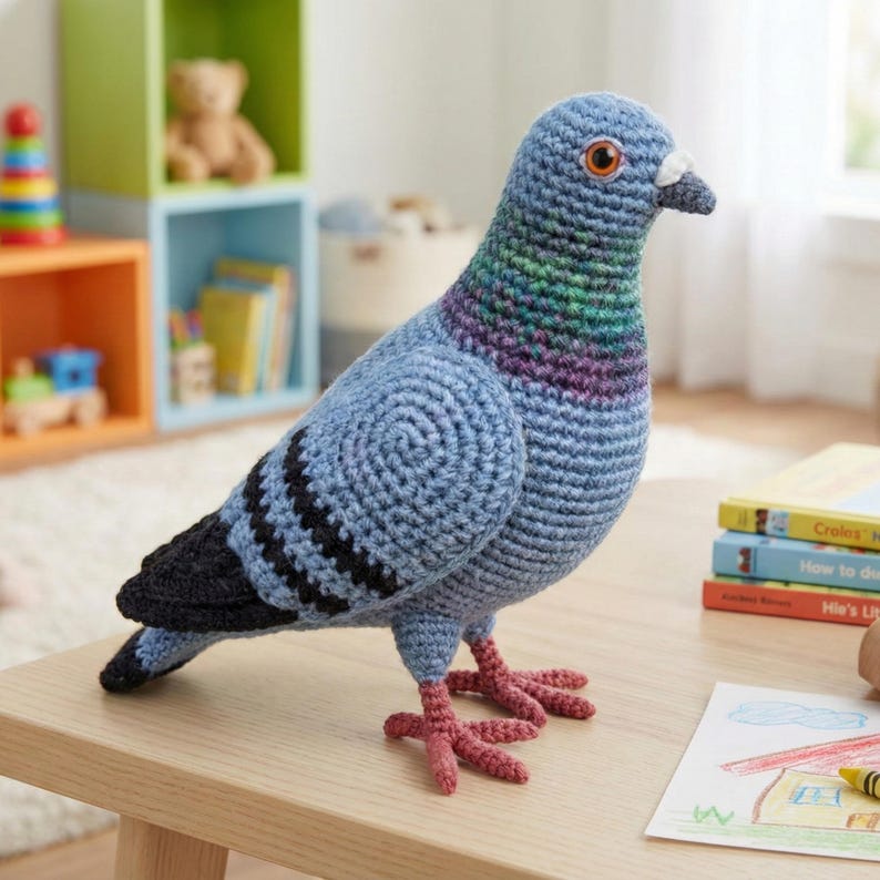 Realistic Dove Crochet Pattern | Amigurumi Chubby Pigeon PDF Pattern ...