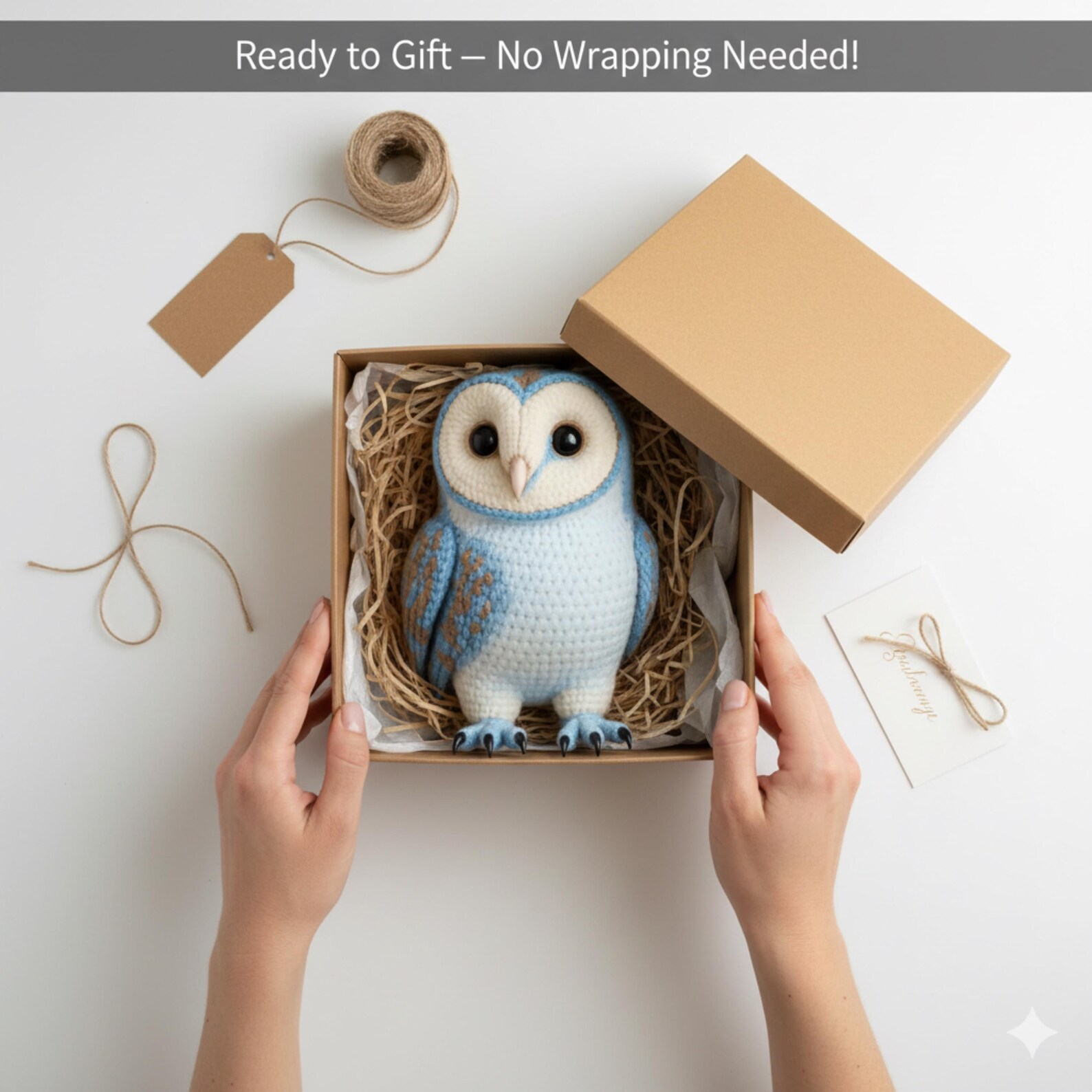 Crochet Realistic Barn Owl Amigurumi Pattern, Owl Plush Tutorial PDF ...