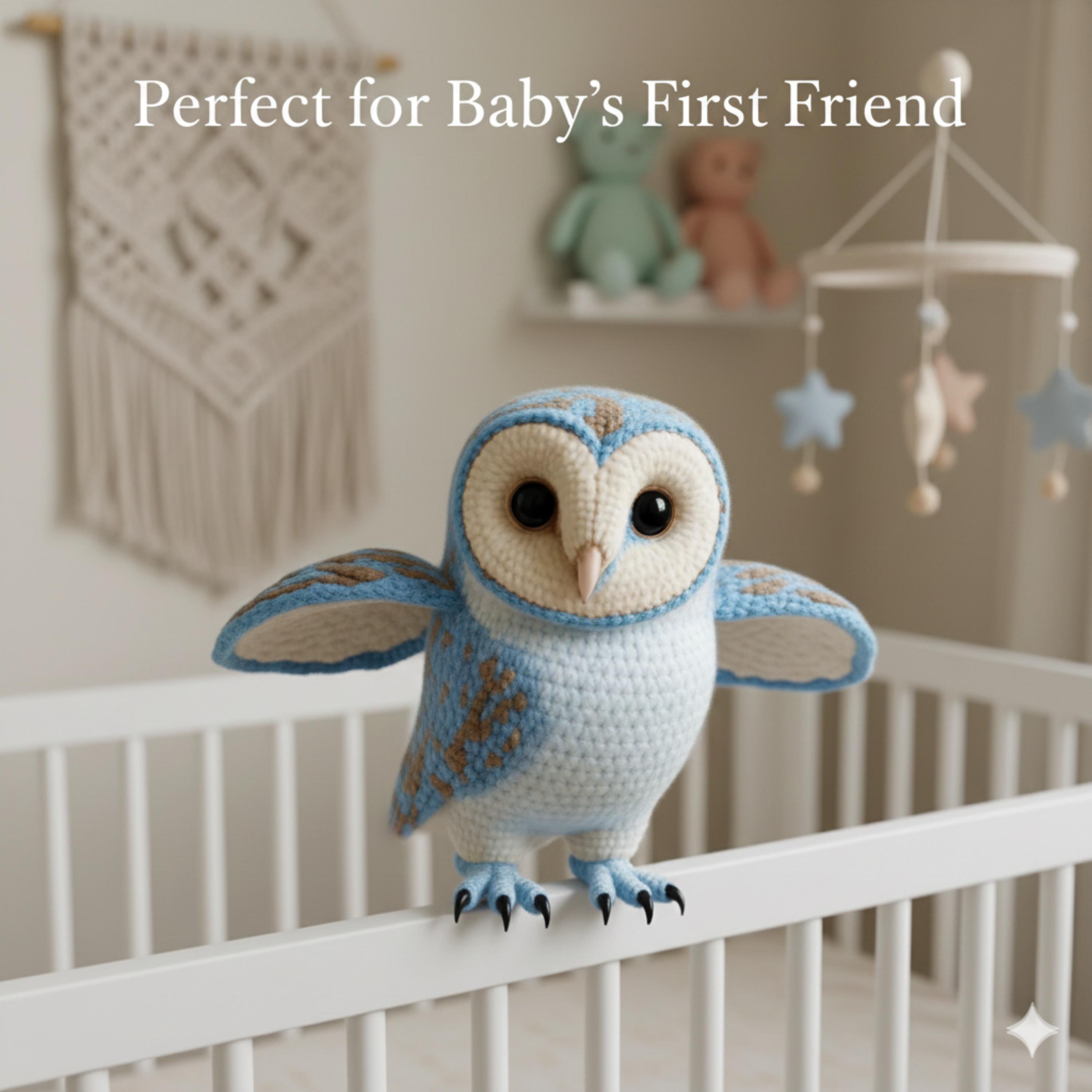 Crochet Realistic Barn Owl Amigurumi Pattern, Owl Plush Tutorial PDF ...