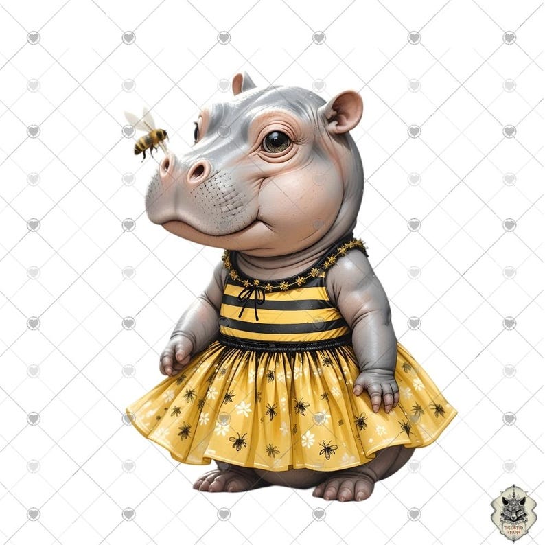 Watercolor Cute Hippo Clipart - Jungle Safari Animal Png – Hippo ...