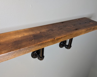 Handcrafted Reclaimed Barn Wood Shelf - Etsy