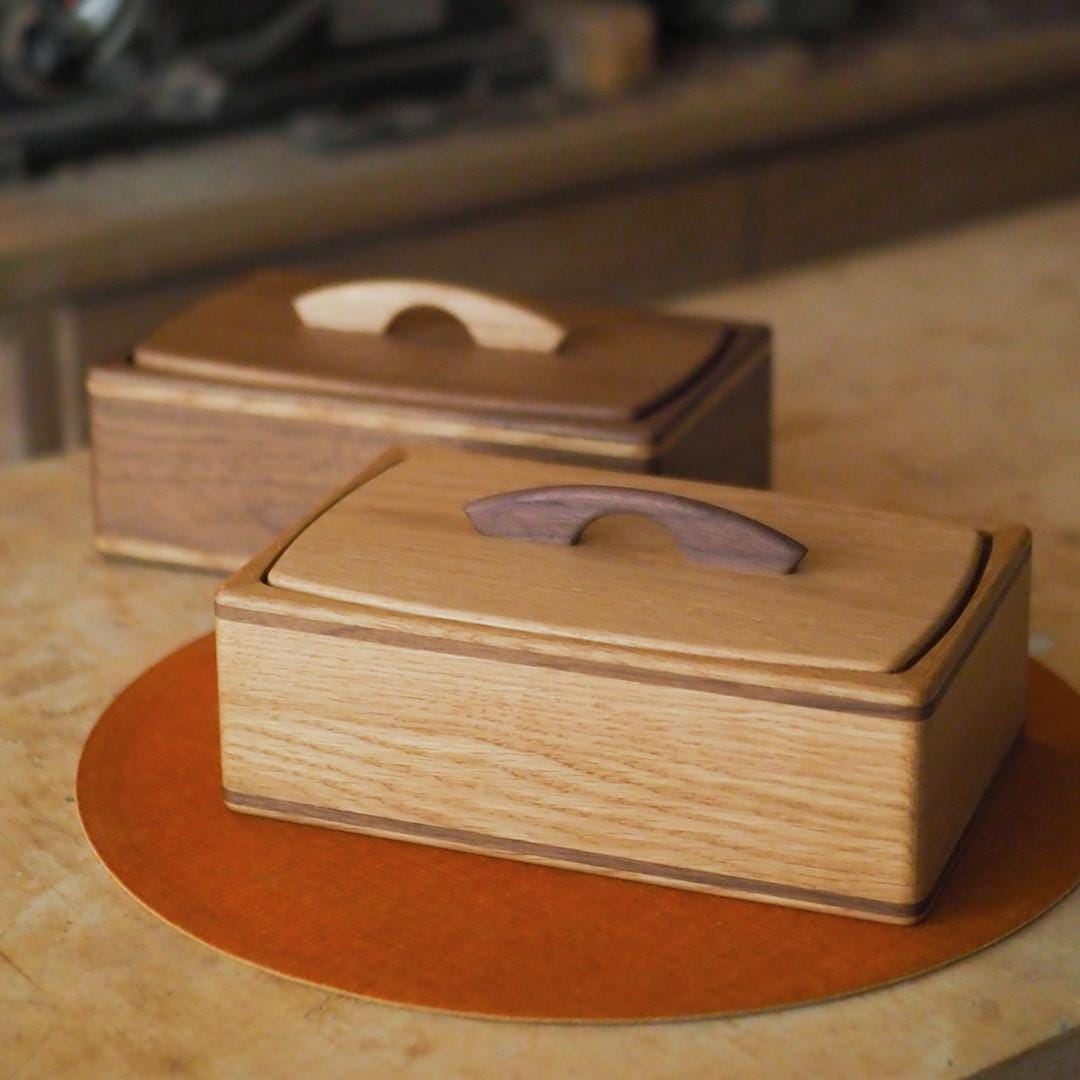 Handmade White Oak Candy Box, Luxury Solid Wood Serving Tray - Etsy