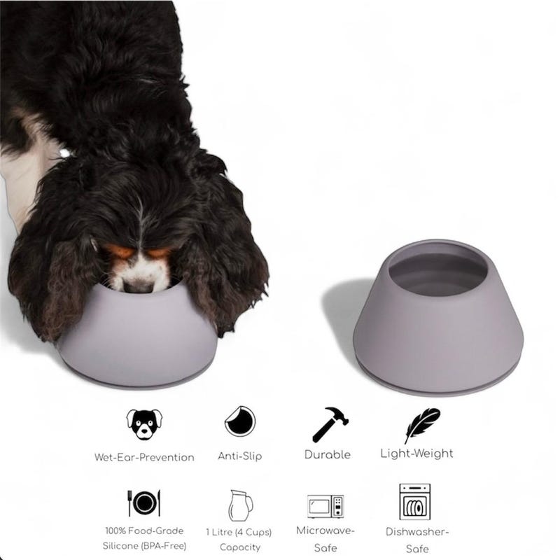 Long Eared Dog Pet Bowl - Etsy