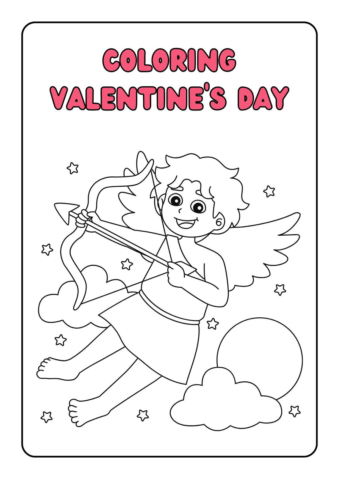 Valentine's Day Coloring Pages for Kids, Fun Heart Designs, Printable ...