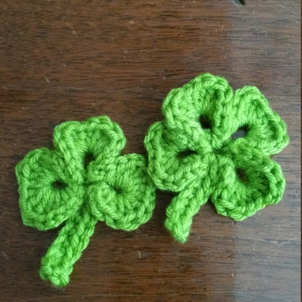 Crocheted Shamrock - Etsy