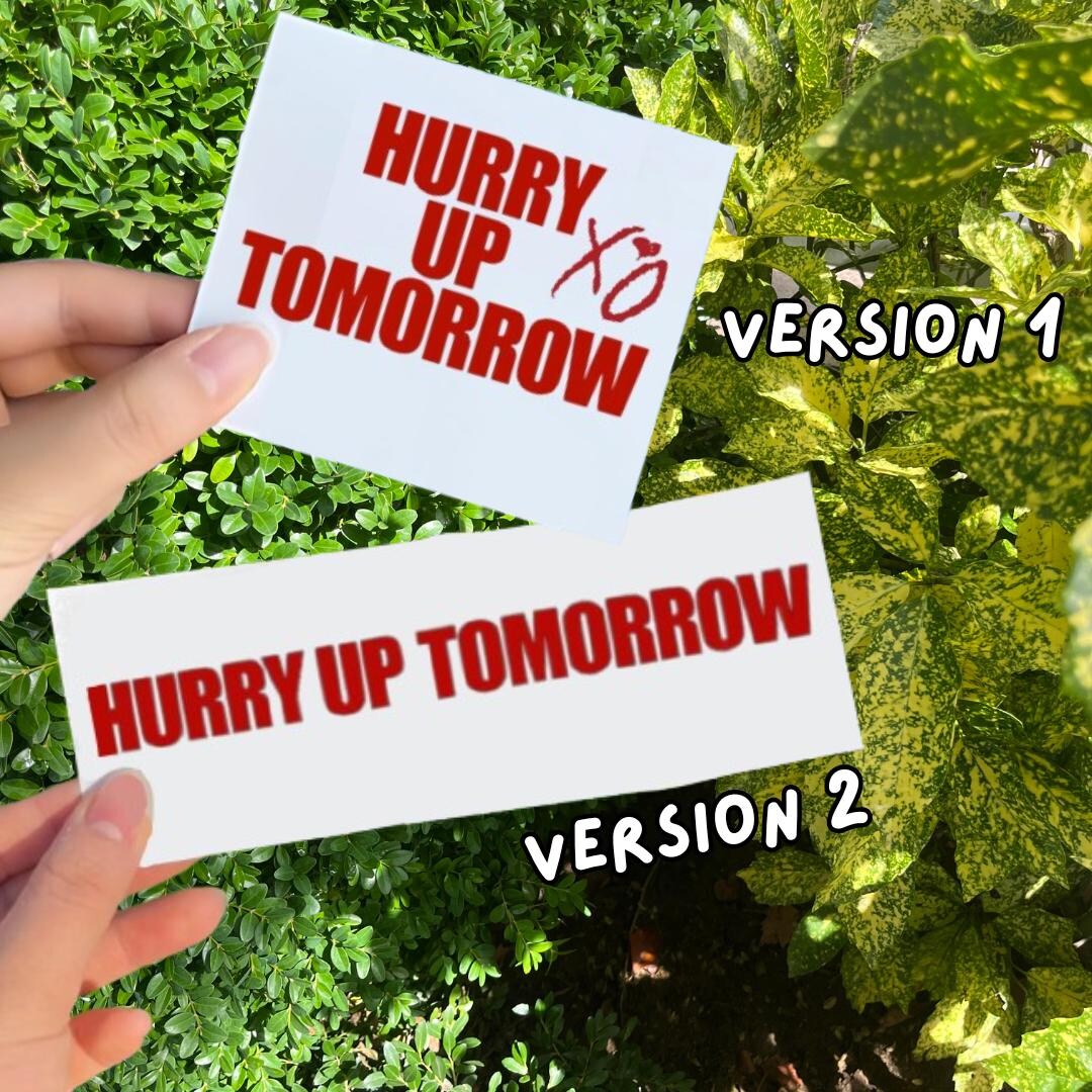 The Weeknd Hurry up Tomorrow Abel Tesfaye XO Decal Sticker Car Bumper ...