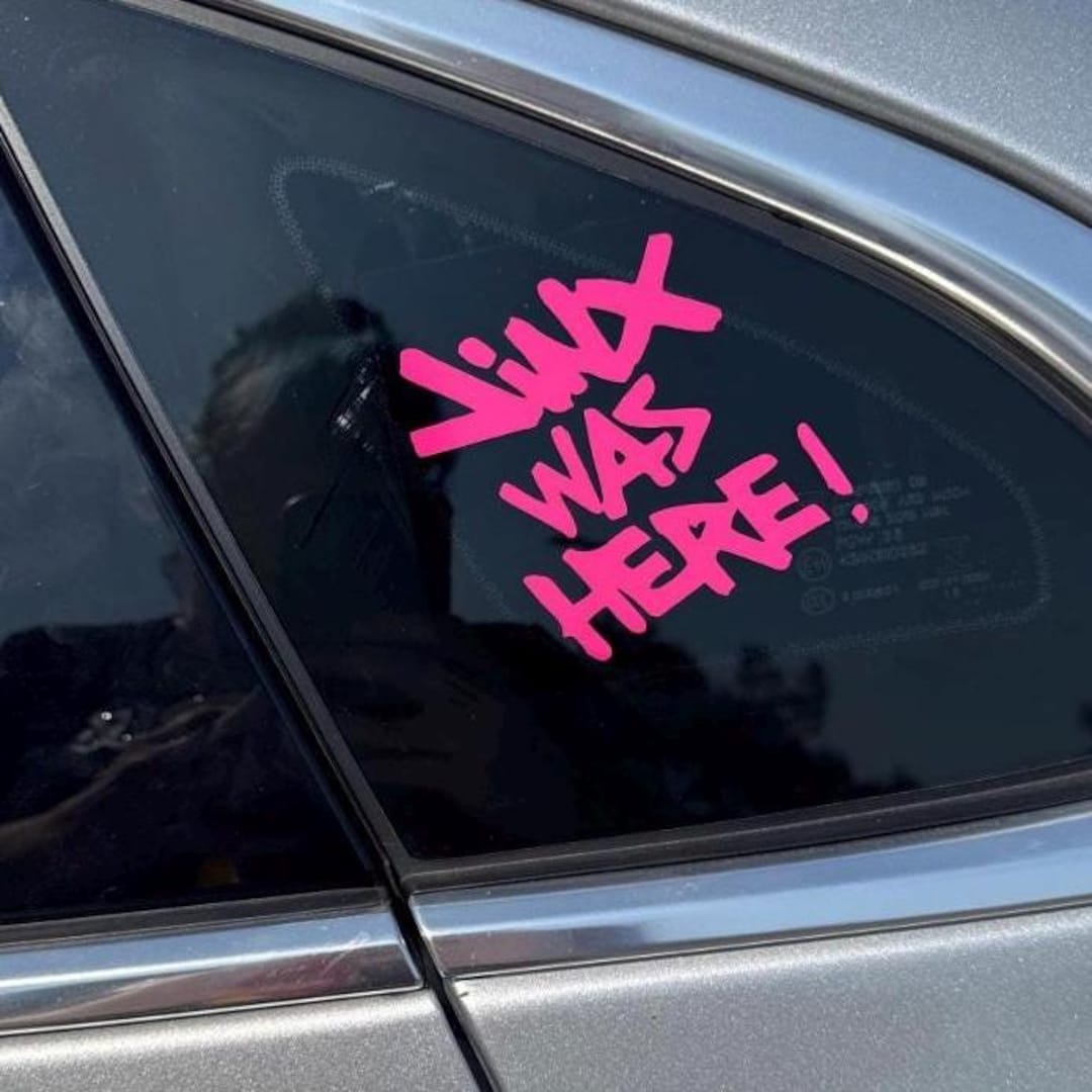 Arcane Jinx Was Here Graffiti Vinyl Decal | League of Legends Sticker ...