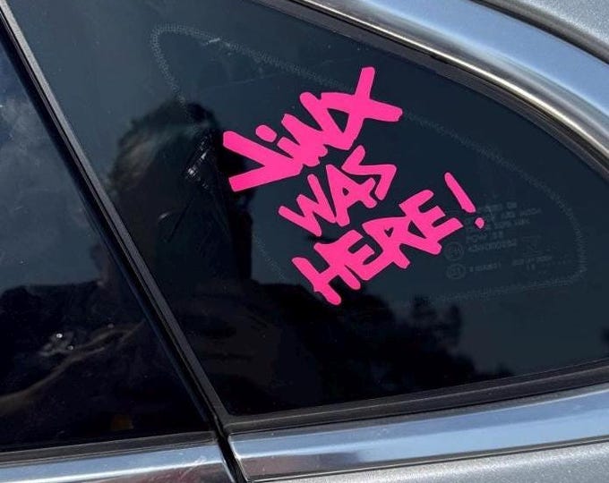 Arcane League of Legends Graffiti Jinx Was Here Lol Vinyl Decal Sticker ...