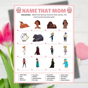 Printable Mother's Day Famous Movie Moms Game | Kids & Adults ...