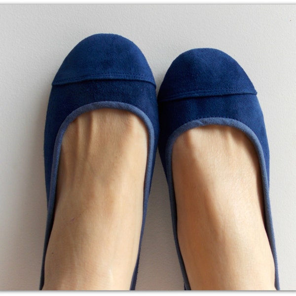 Blue Ballet Flats - Etsy