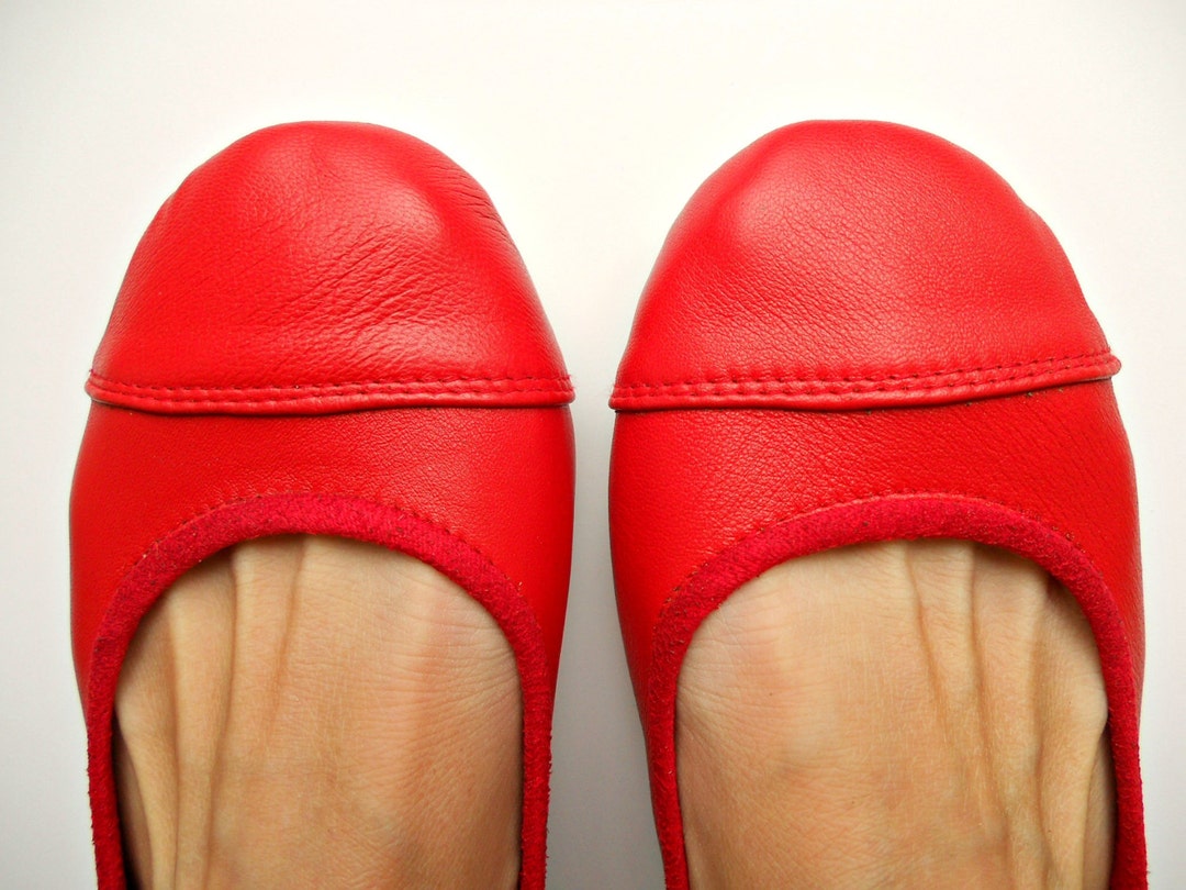 LUNAR. Red Flats / Women Shoes / Leather Flat Shoes / Women Flats ...