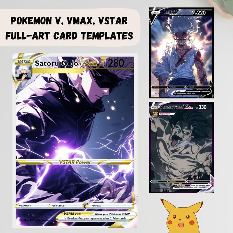 Blank Pokémons Card Template - Etsy