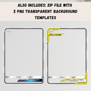 Sun/moon GX & TAGTEAM Custom Pokemon Card Templates | Easy to Use Full ...