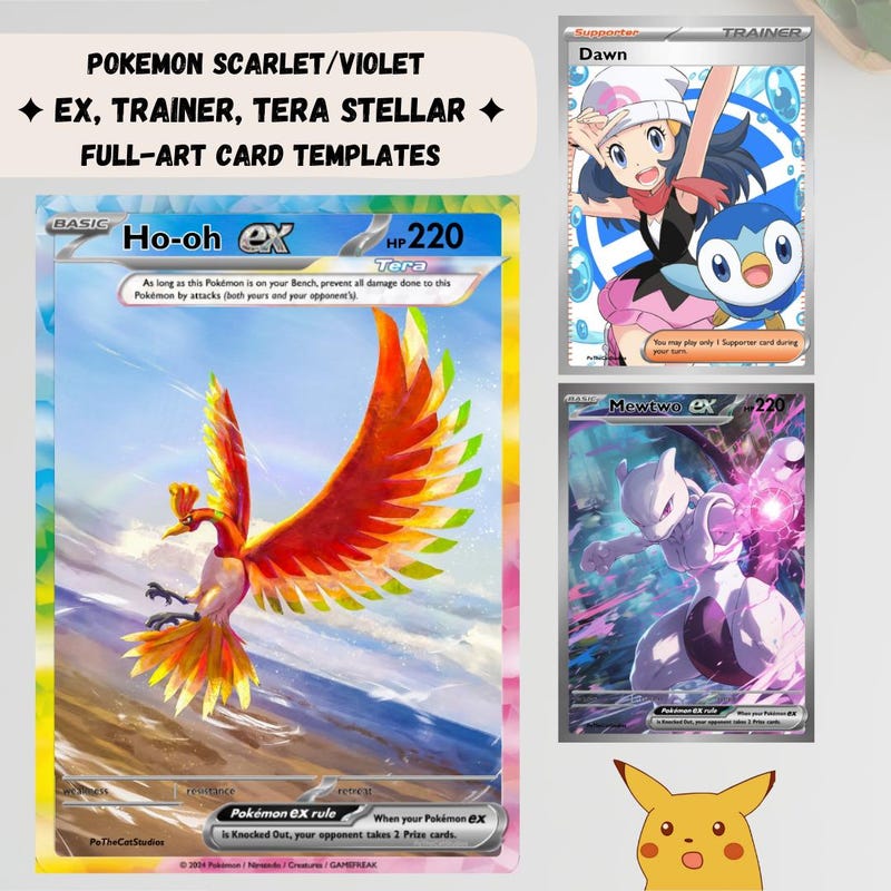 Blank Pokémons Card Template - Etsy