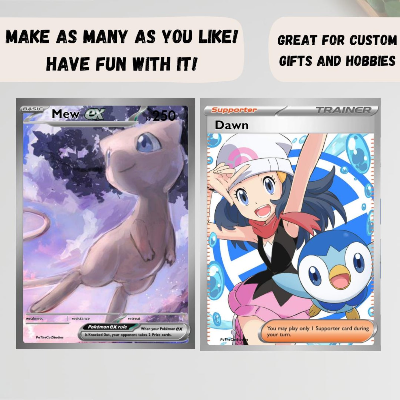 Custom Pokemon Card Templates Bundle | EX, Trainer, GX, Tag-team, V ...