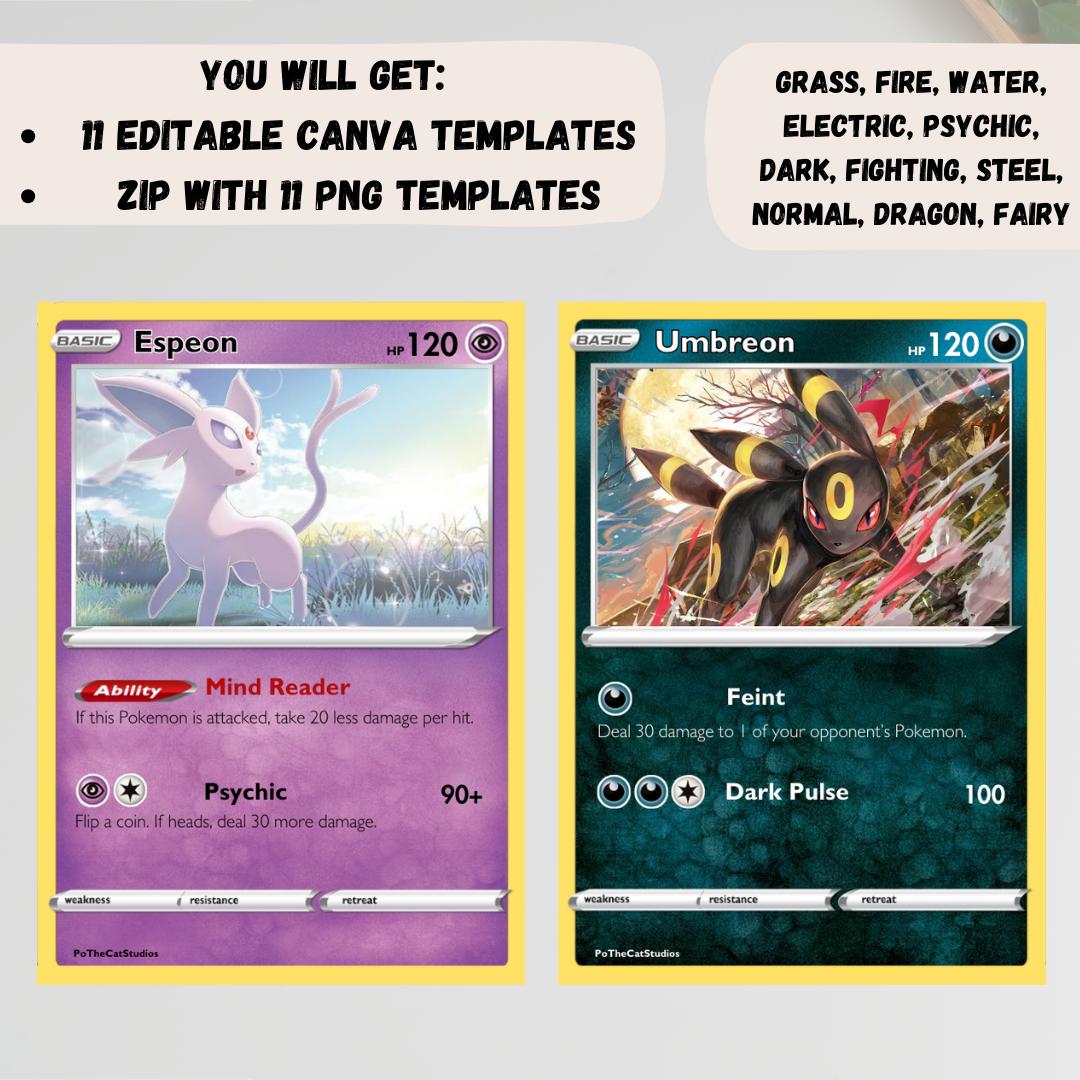 11 Sword/shield Base Types | Custom Pokemon Card Templates | Full-art ...