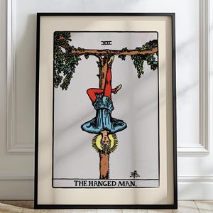 The Fool Tarot Card Whimsigoth Decor Wall Art - Oracle Card Painting ...