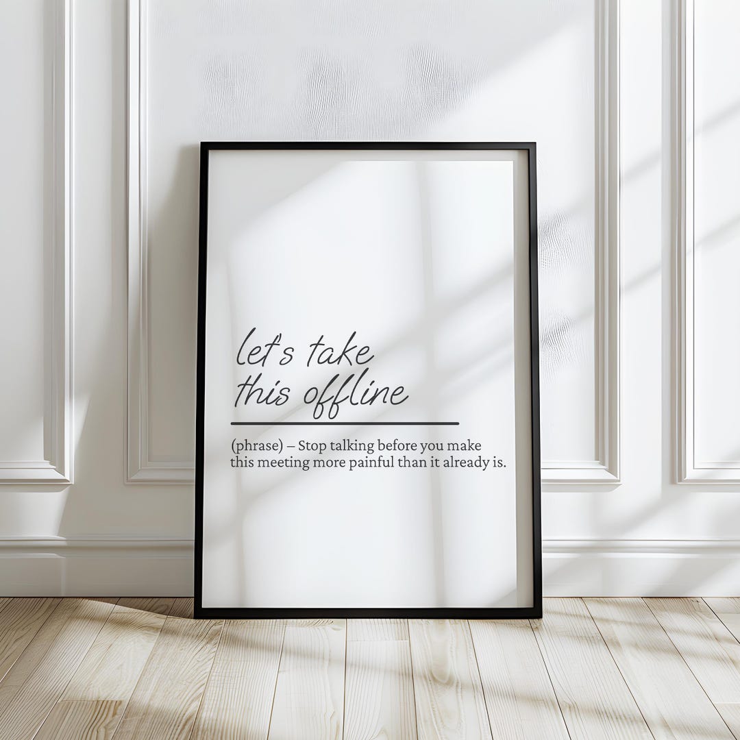 Handwritten Email Dictionary Cubicle Decor Office Wall Art - Funny ...